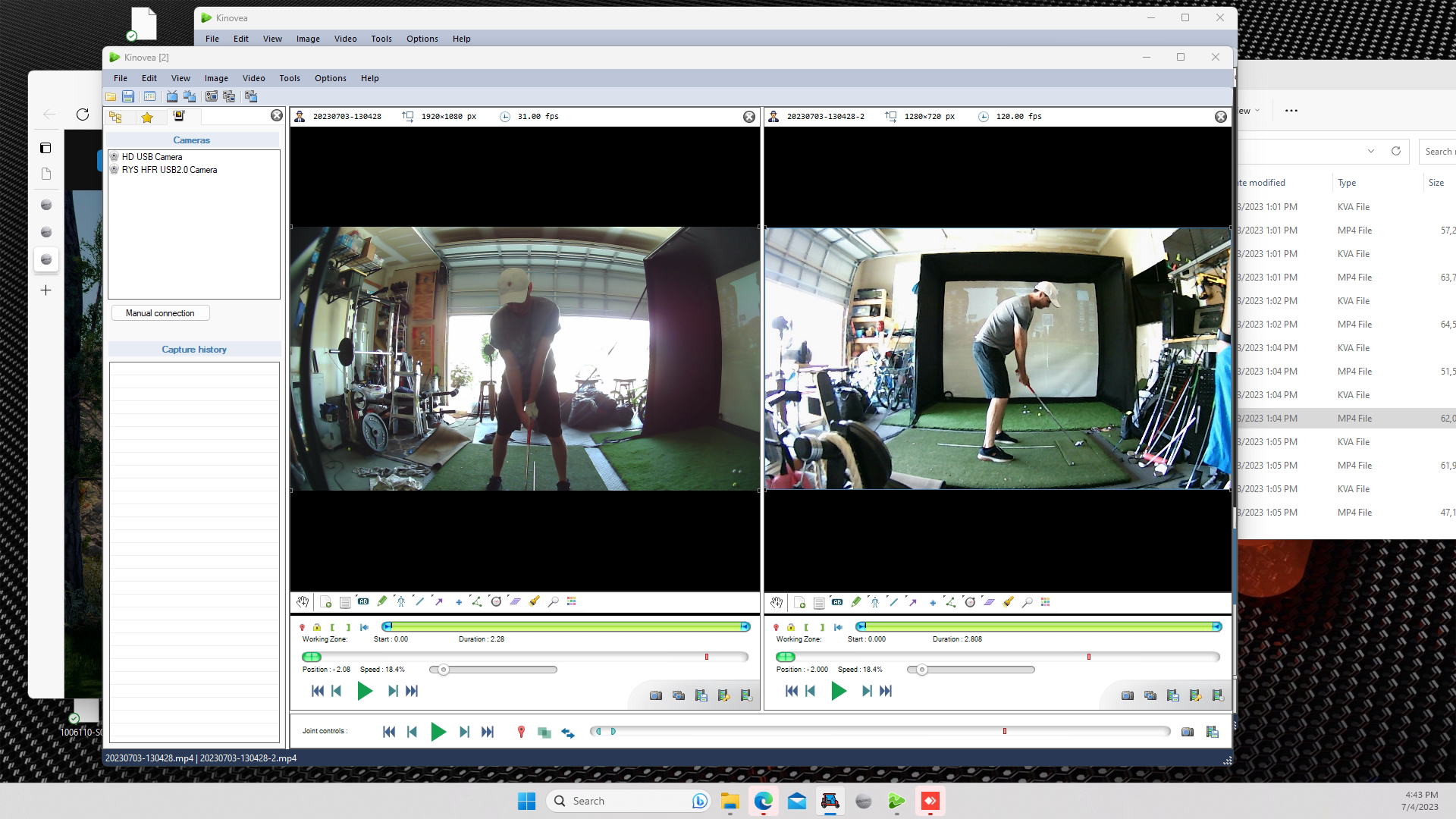 Kinovea Guide: Slow Mo Instant Replay - Golf Sim Builder
